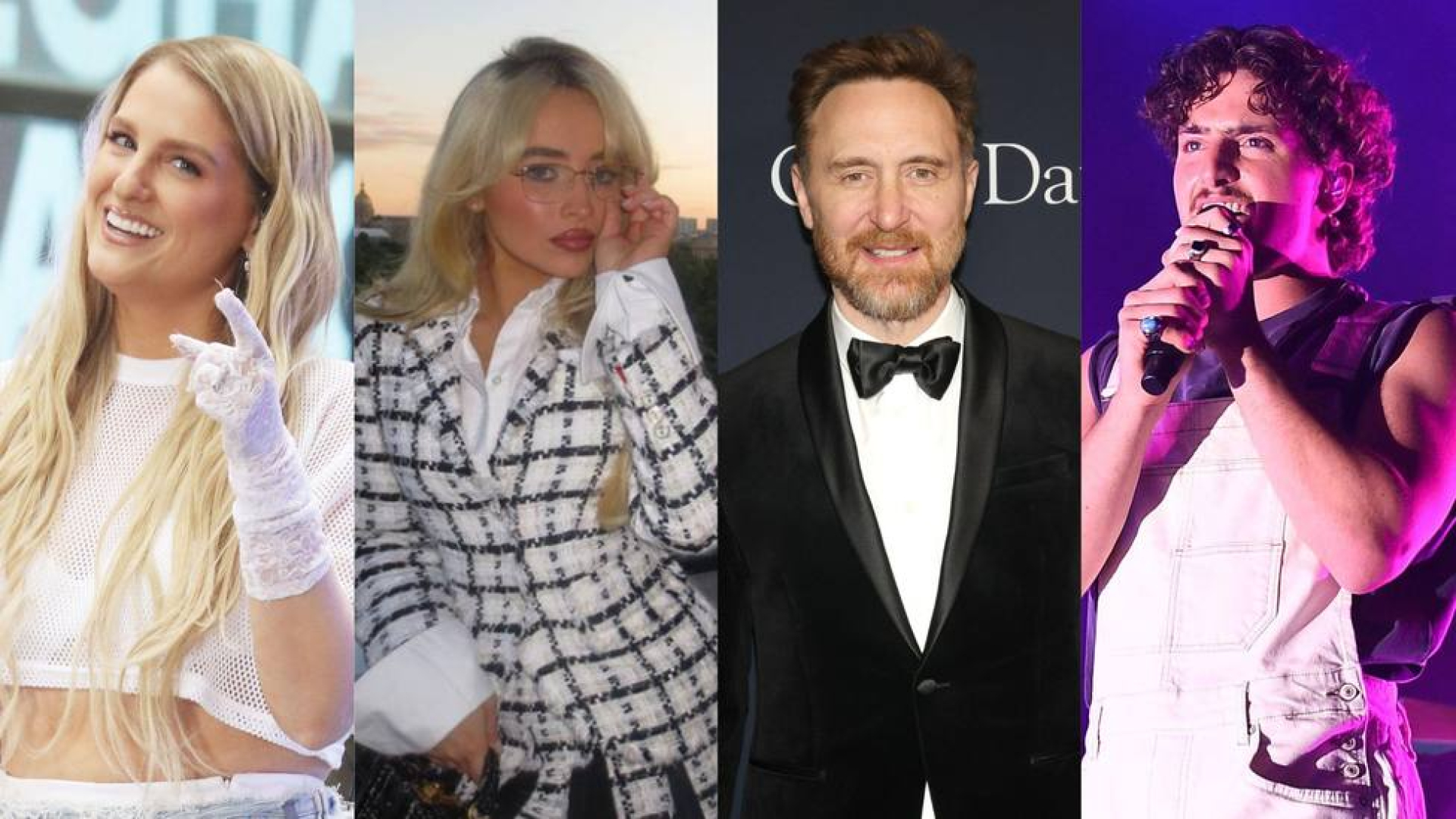Benson Boone, Sabrina Carpenter, Meghan Trainor y David Guetta se unen ...