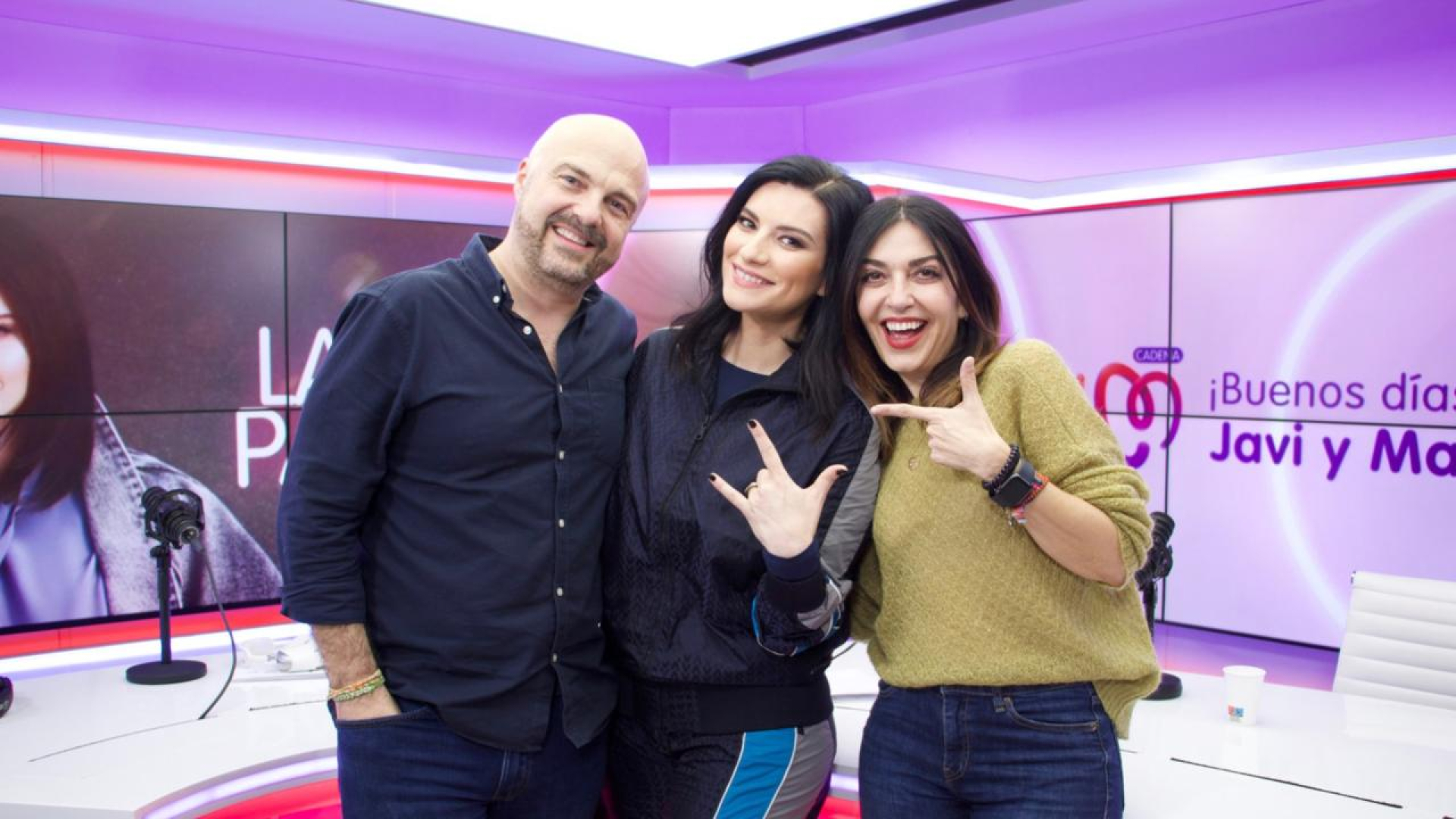 Laura Pausini presenta su tema 'Un nuevo inicio' con Javi Nieves y Mar ...