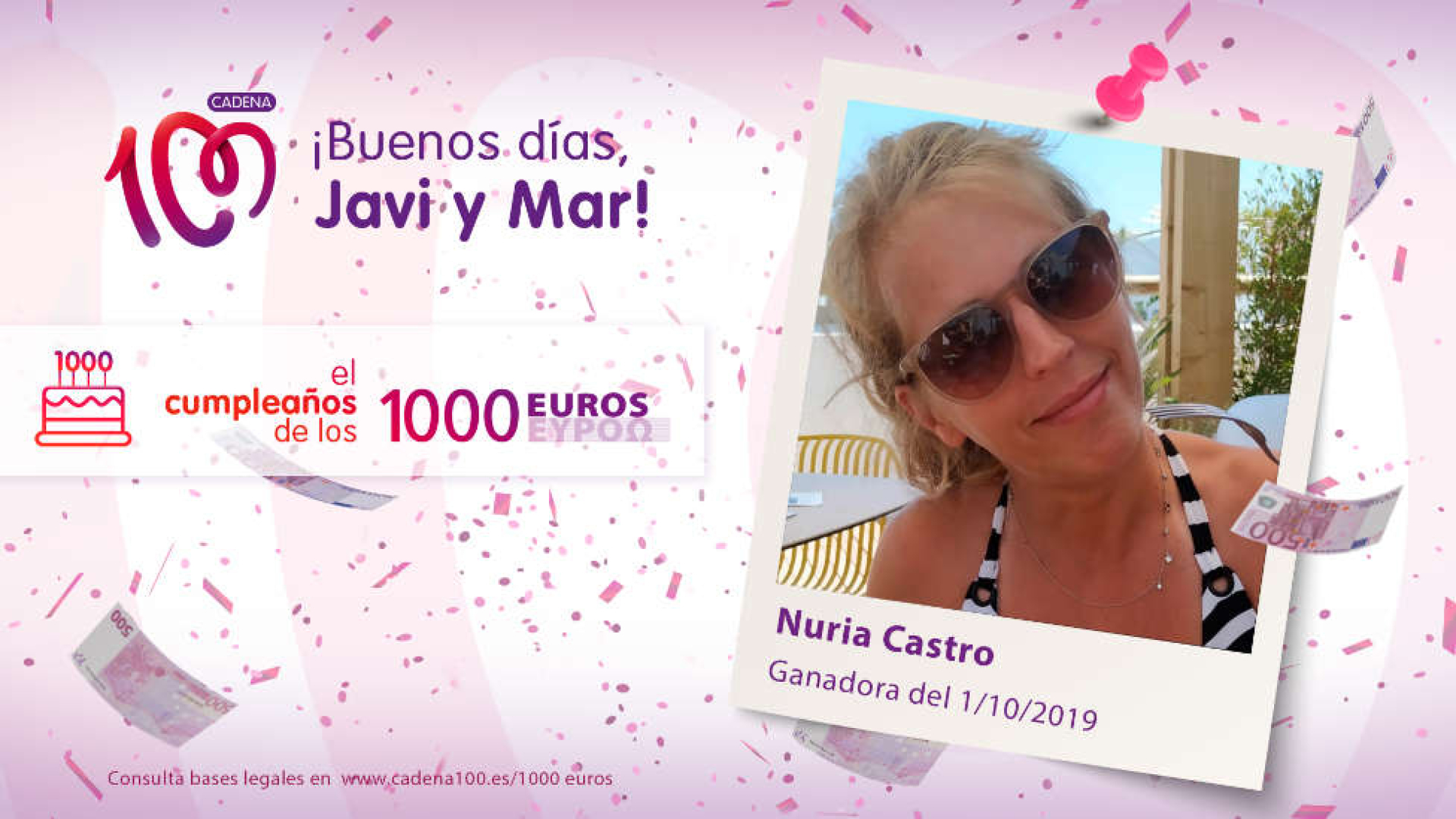 ¡Nuria Castro es la ganadora de El cumpleaños de los 1.000 euros!