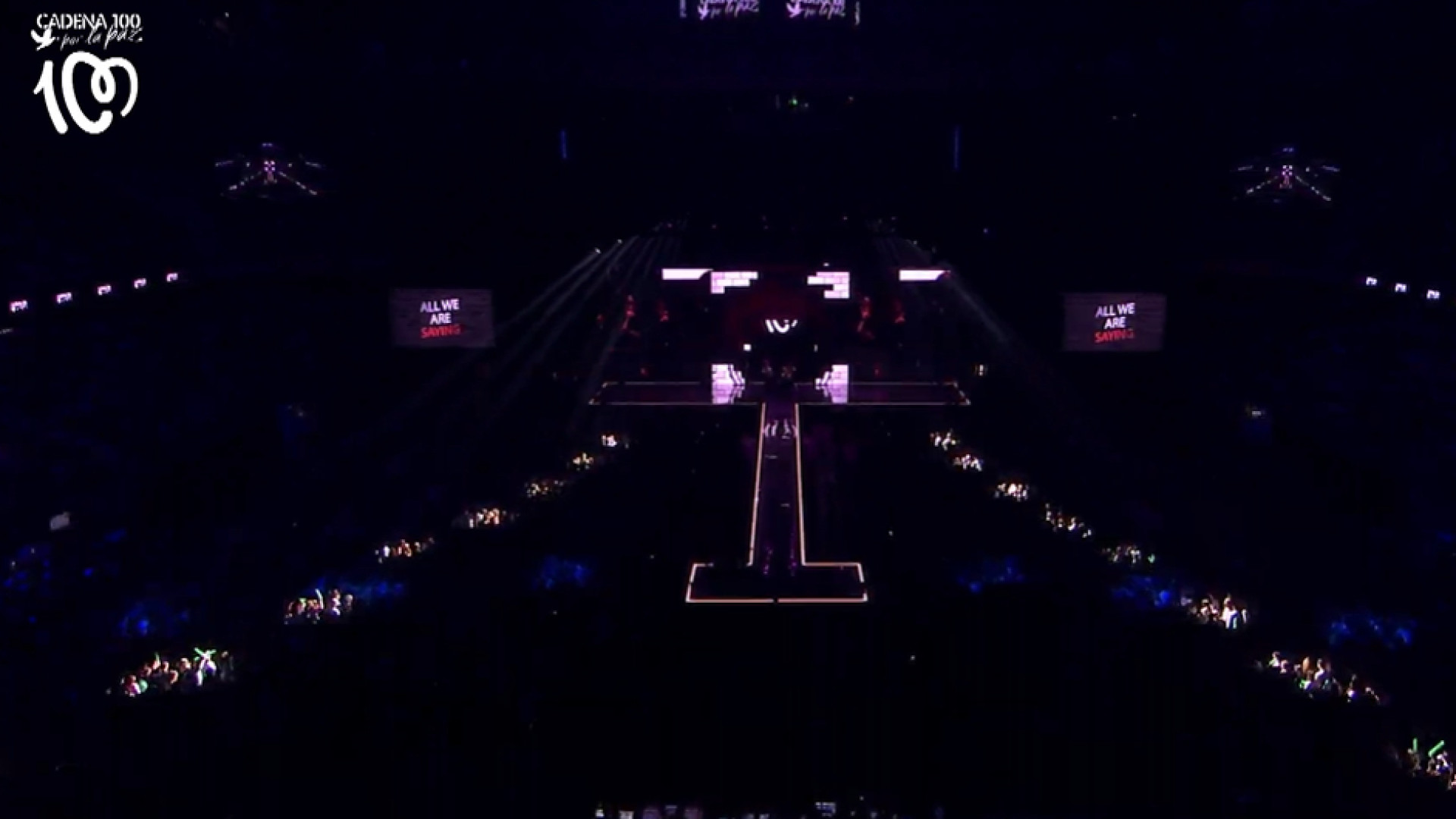 El manifiesto de CADENA 100 POR LA PAZ, leído por Javi Nieves, Mar ...