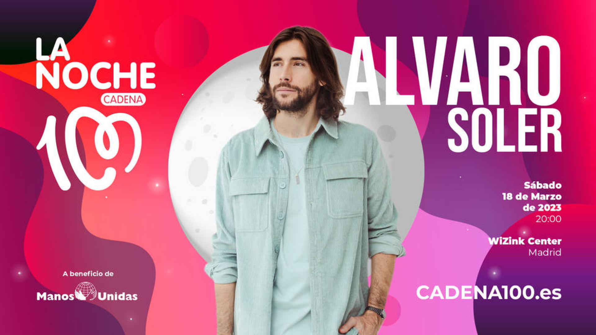 Alvaro Soler, listo para entrar en el cartel de 'La noche de CADENA 100': nuevo artista confirmado