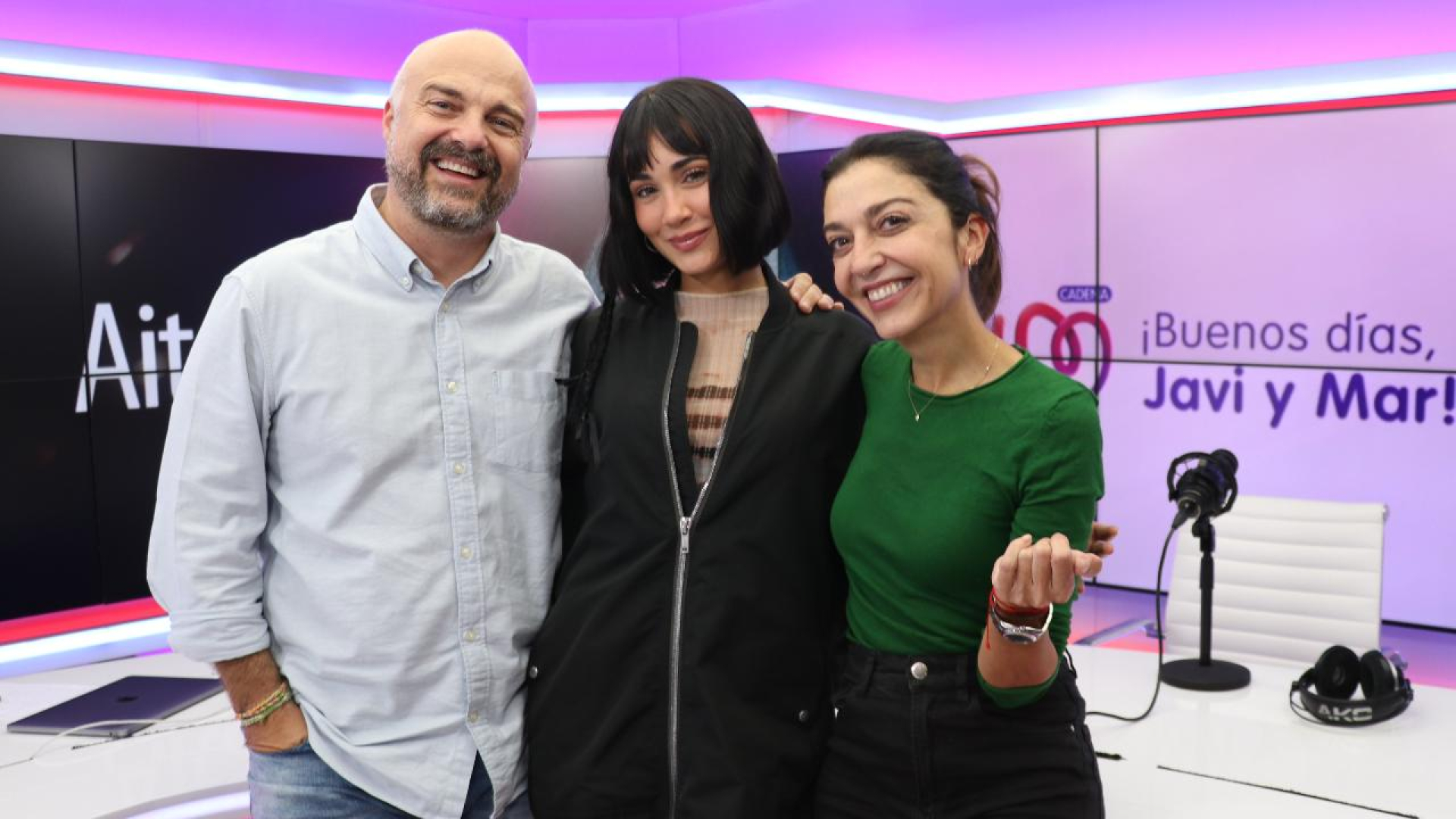Aitana presenta 'alpha' en CADENA 100 con Javi Nieves y Mar Amate ...