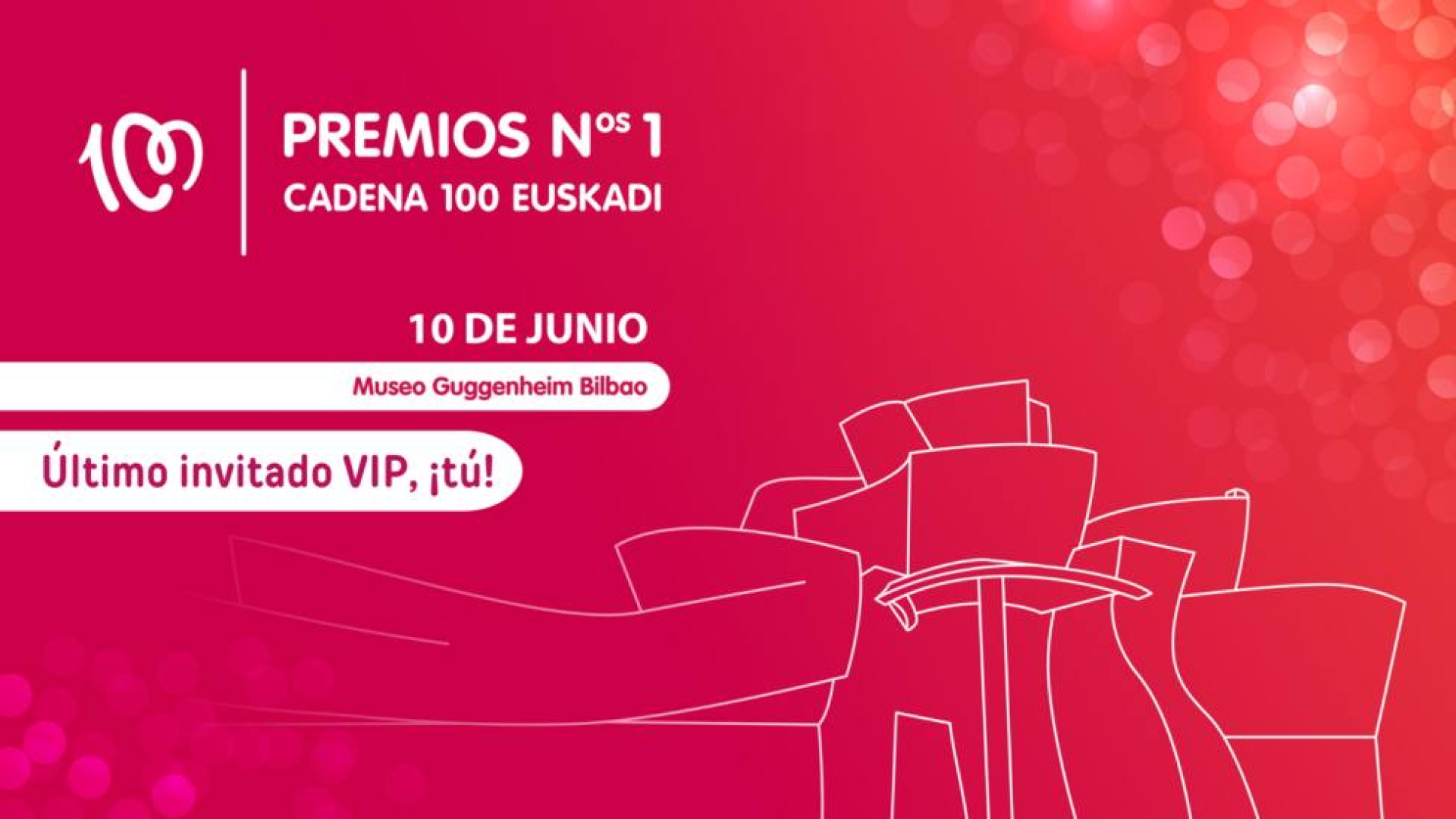La última entrada VIP para los Premios Número 1 de CADENA 100 Euskadi, ya tiene nombre