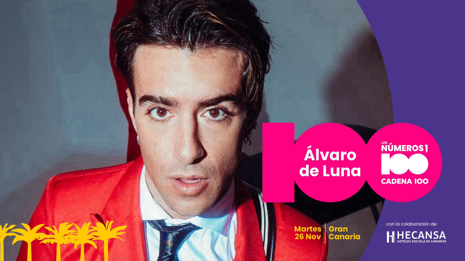 Álvaro de Luna, Número 1 de CADENA 100 al artista que más ha sonado en 2024 con 'Hoy Festejo' y ...