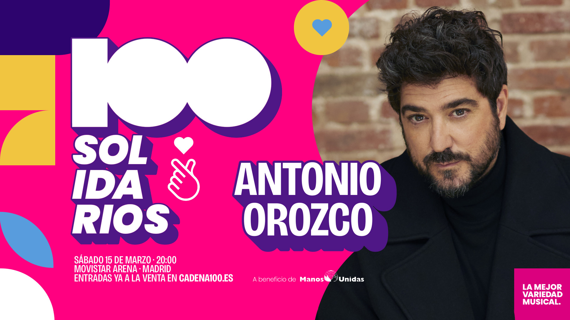 Antonio Orozco, no hay un segundo que no pensemos en tu futura actuación en 'CADENA 100 ...